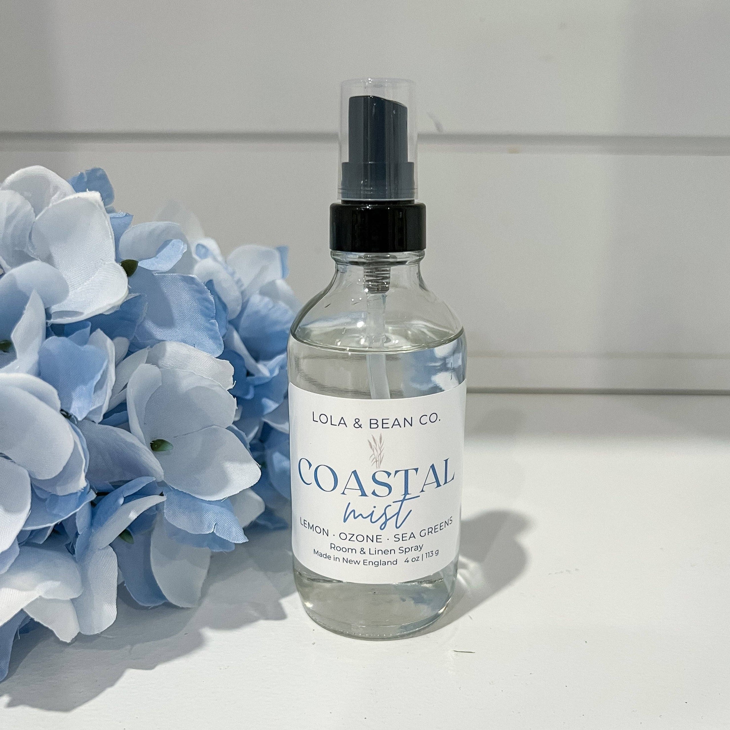 Lola & Bean Co. - Coastal Mist Room Spray (lemon, ozone & sea greens ...